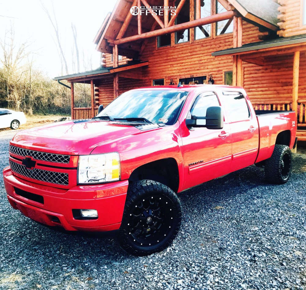 2012 Chevrolet Silverado 2500 HD with 20x10 -25 Mayhem Warrior and 295 ...