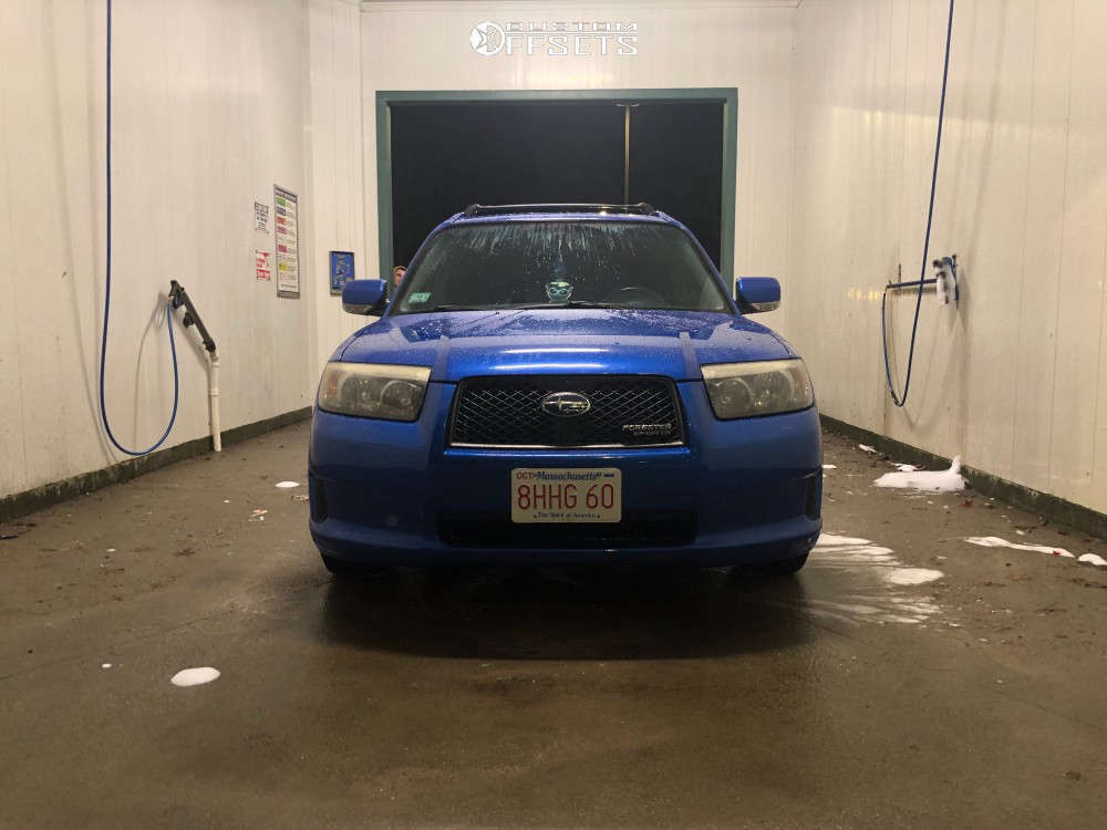 2008 Subaru Forester with 17x8 35 Rota Grid and 205/35R17 Nitto Neo Gen ...