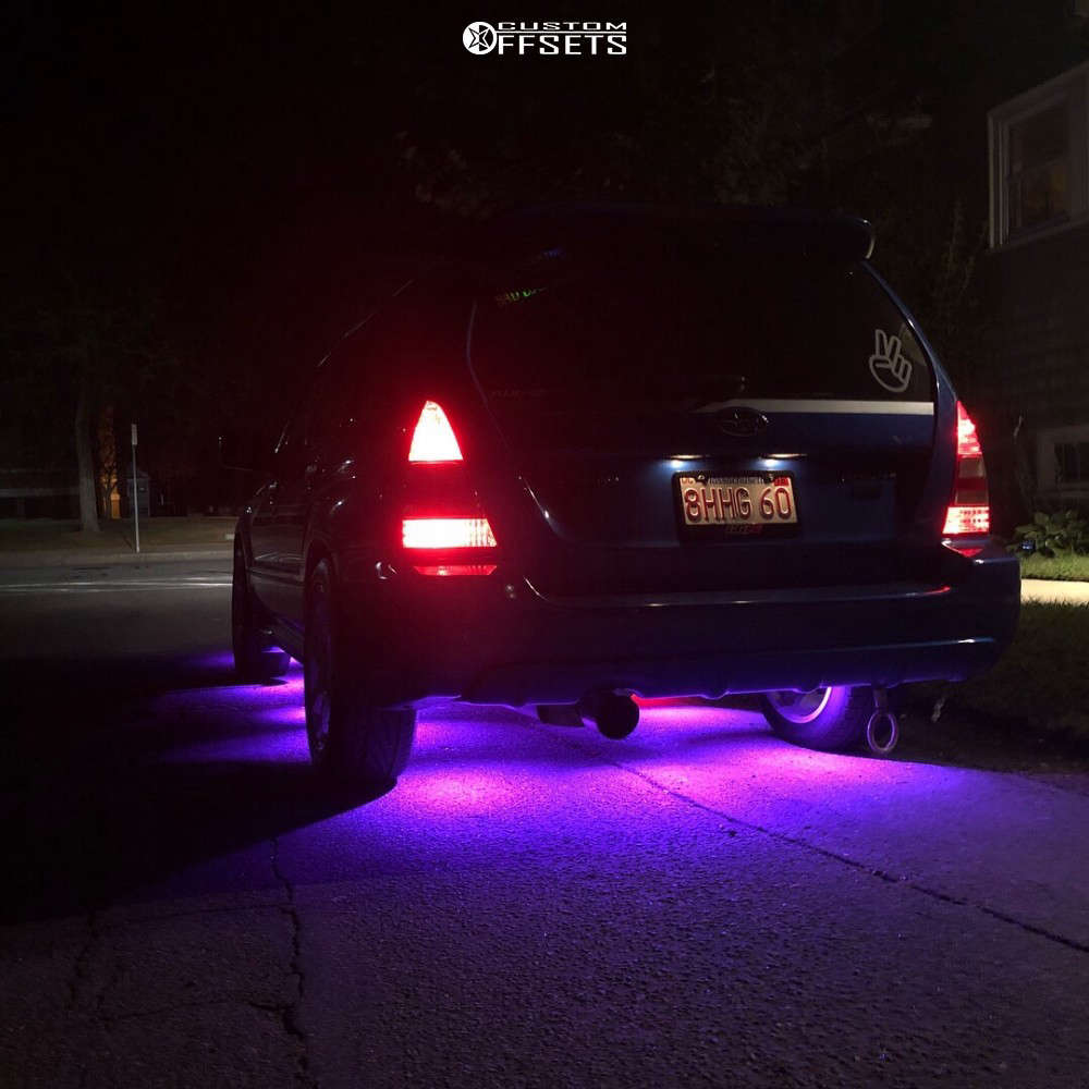 2008 Subaru Forester with 17x8 35 Rota Grid and 205/35R17 Nitto Neo Gen ...