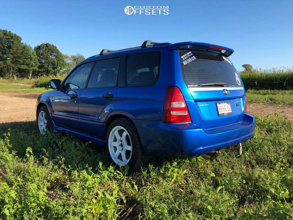 2008 Subaru Forester with 17x8 35 Rota Grid and 205/35R17 Nitto Neo Gen ...