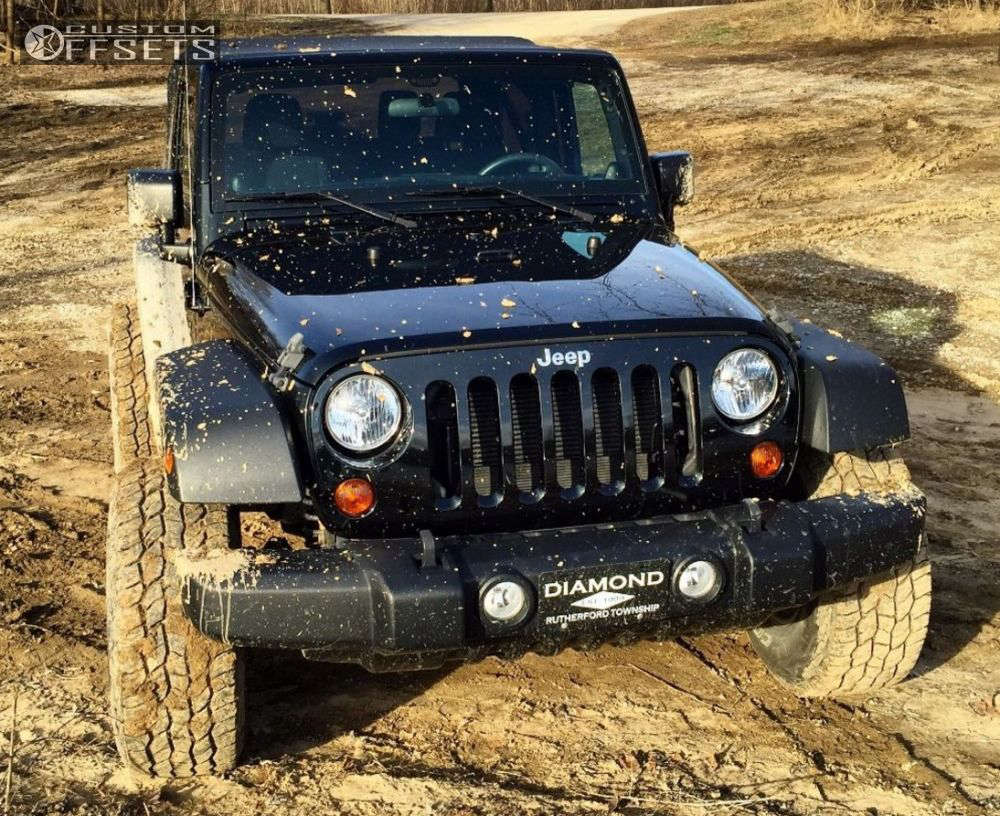 2012 Jeep Wrangler with 15x10 -38 Alloy Ion Style 171 and 33/12.5R15 ...
