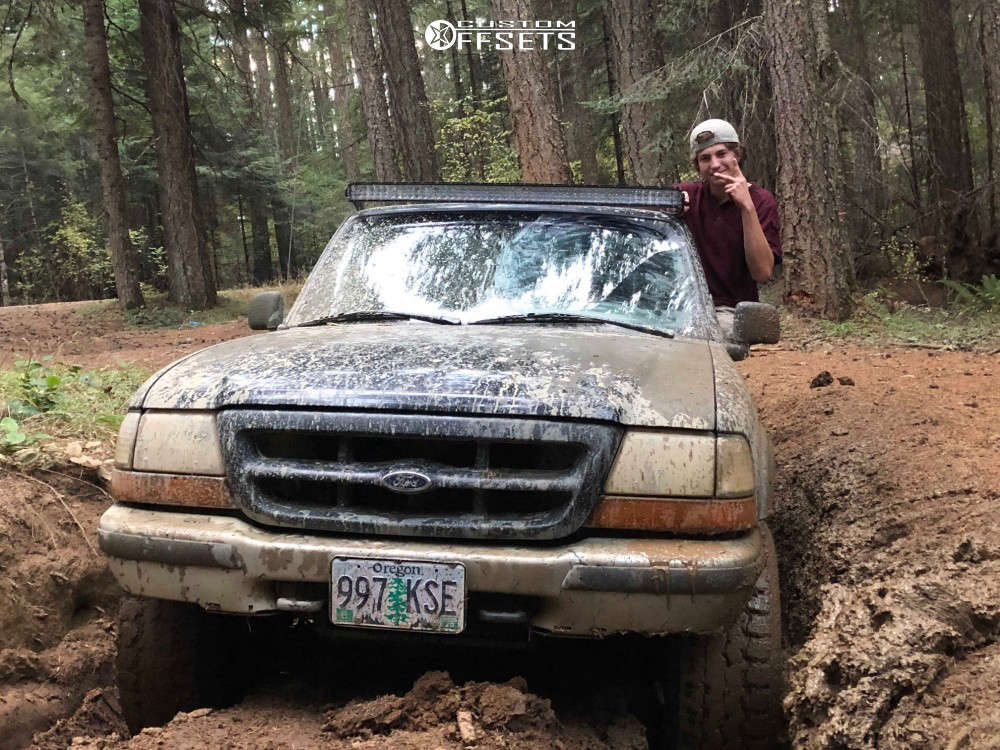 1998 Ford Ranger with 16x8 0 Raceline Shift and 33/10.5R16 Mud Claw ...