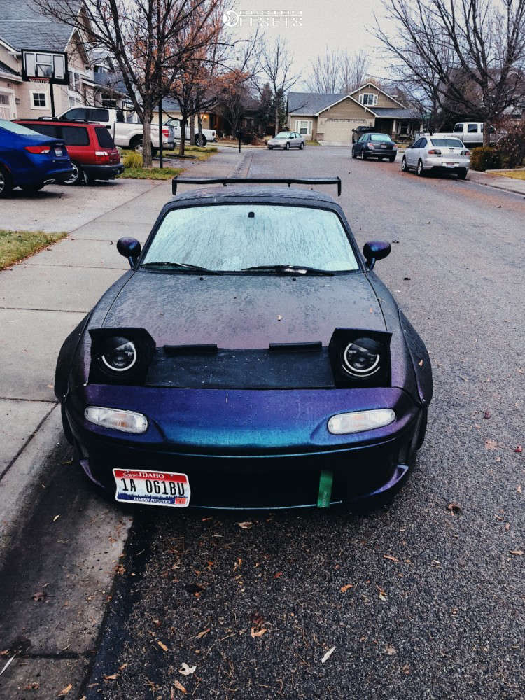 1996 Mazda Miata with 15x8 0 Rota Shakotan and 195/50R15 Toyo Tires ...