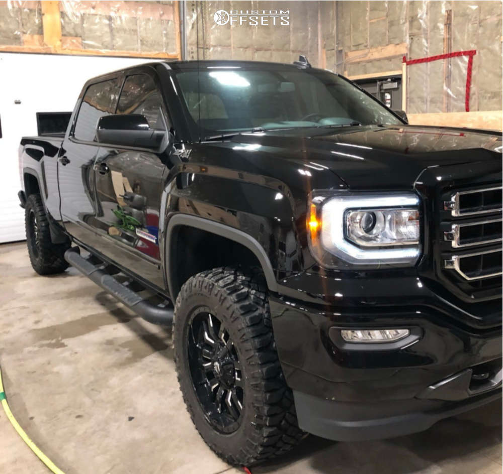 2018 GMC Sierra 1500 with 20x9 0 Fuel Sledge and 305/55R20 Goodyear ...