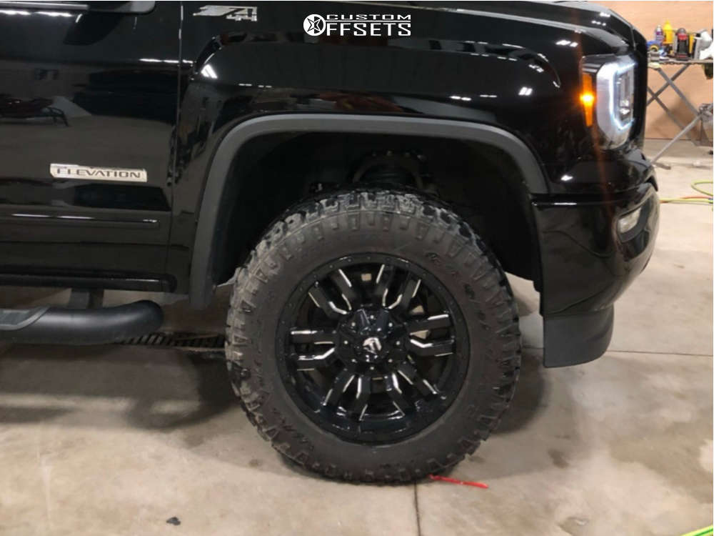 2018 GMC Sierra 1500 with 20x9 0 Fuel Sledge and 305/55R20 Goodyear ...