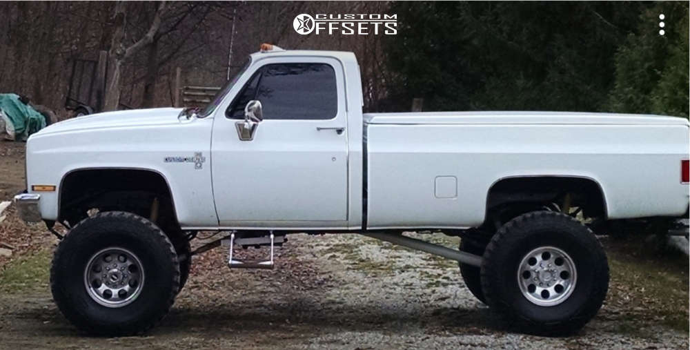 1986 Chevrolet K20 with 18x9 -6 Pro Comp Series 69 and 40/13.5R18 Pro ...