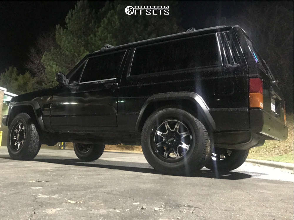 1996 Jeep Cherokee with 17x9 12 Ultra Menace and 265/65R17 Cooper ...