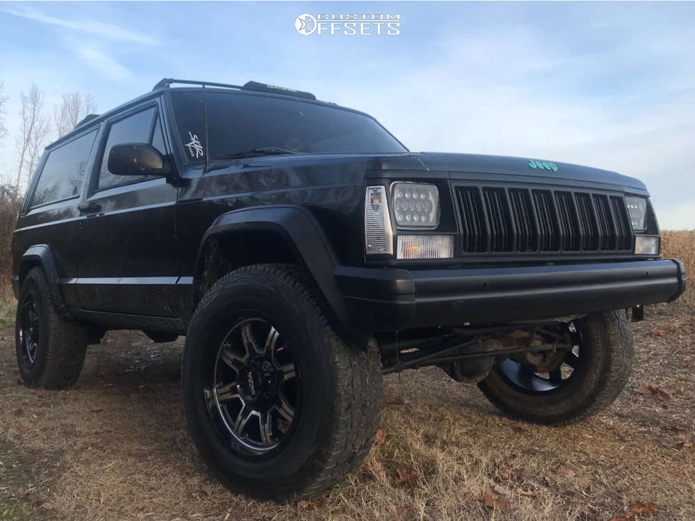 1996 Jeep Cherokee with 17x9 12 Ultra Menace and 265/65R17 Cooper ...