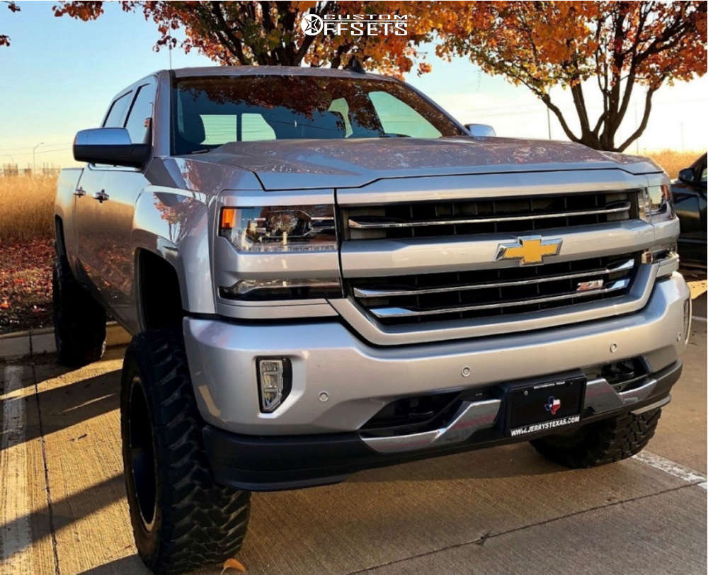 2016 Chevrolet Silverado 1500 with 20x10 -24 Fuel Maverick and 35/12 ...