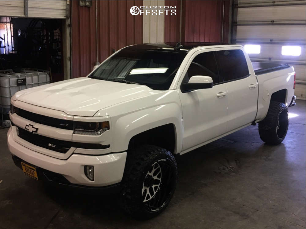 2018 Chevrolet Silverado 1500 with 22x12 -51 Fuel Forged Ff19 and 33/12 ...