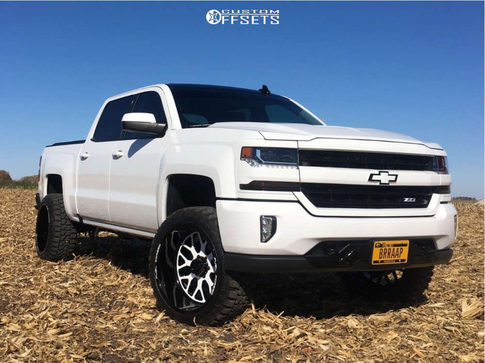 2018 Chevrolet Silverado 1500 with 22x12 -51 Fuel Forged Ff19 and 33/12 ...