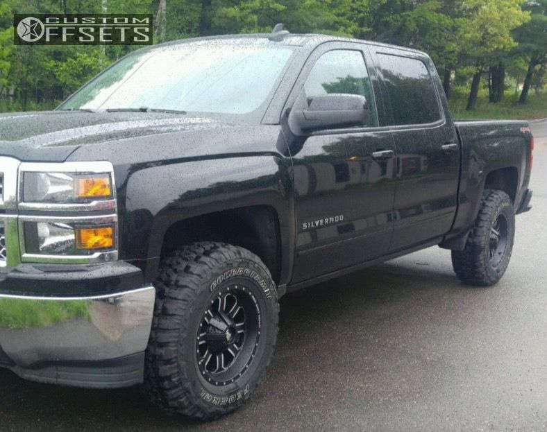 2015 Chevrolet Silverado 1500 with 17x9 -12 Red Dirt Road Rd01 and 285 ...