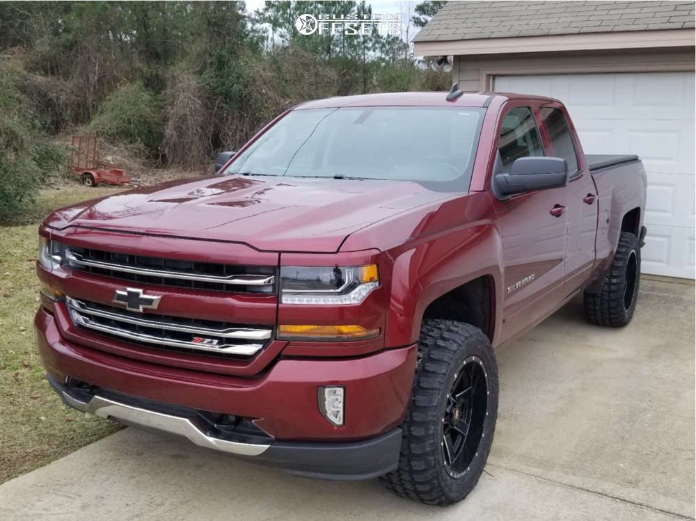 2016 Chevrolet Silverado 1500 with 20x10 -19 Ballistic Rage and 33/12 ...