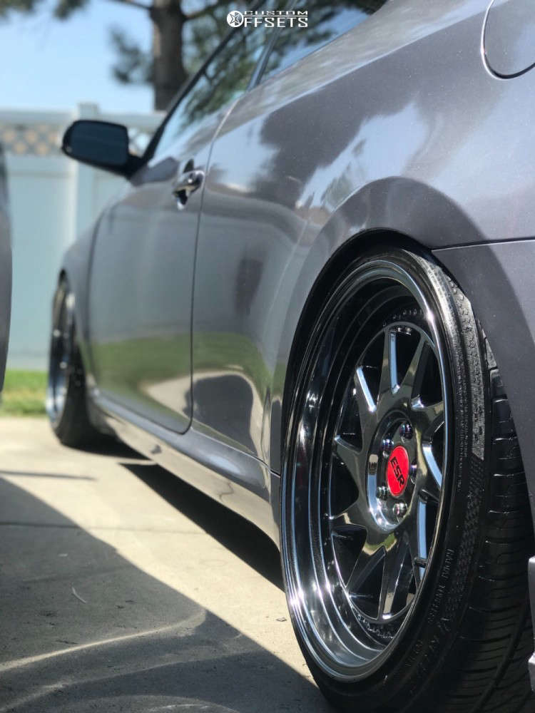 2005 Scion TC with 18x9.5 35 ESR Sr09 and 245/35R18 Bridgestone Blizzak ...