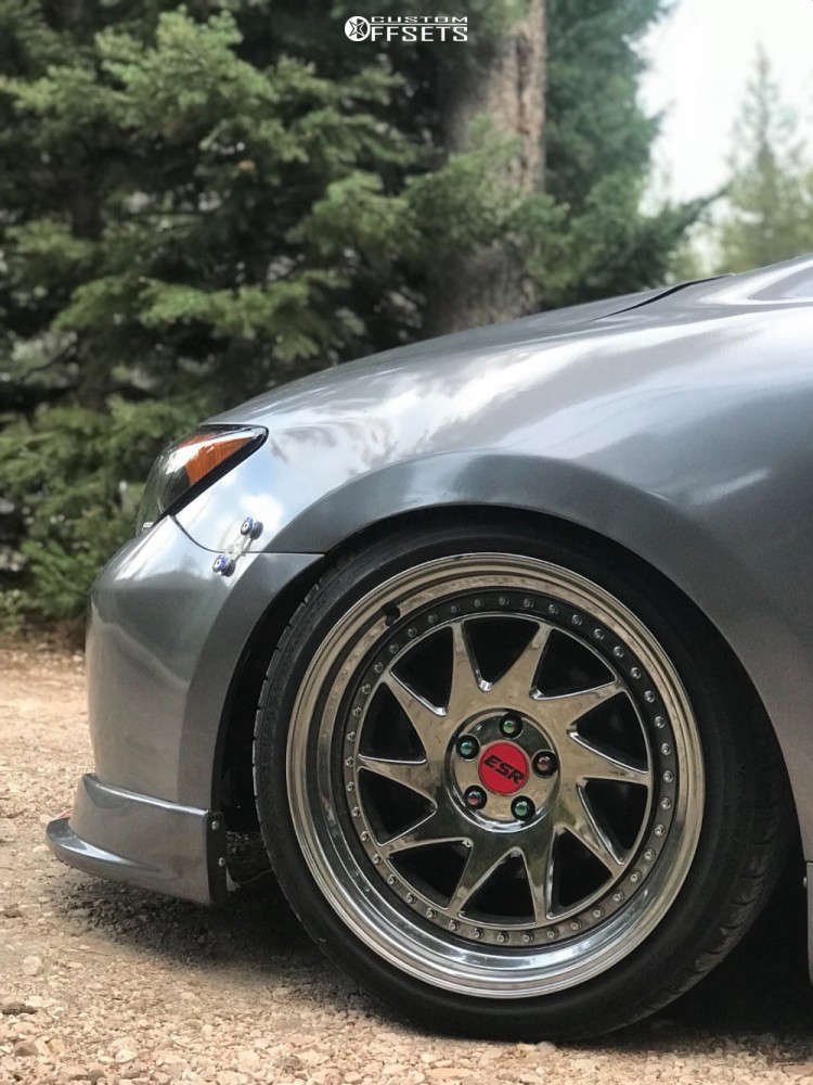 2005 Scion TC with 18x9.5 35 ESR Sr09 and 245/35R18 Bridgestone Blizzak ...