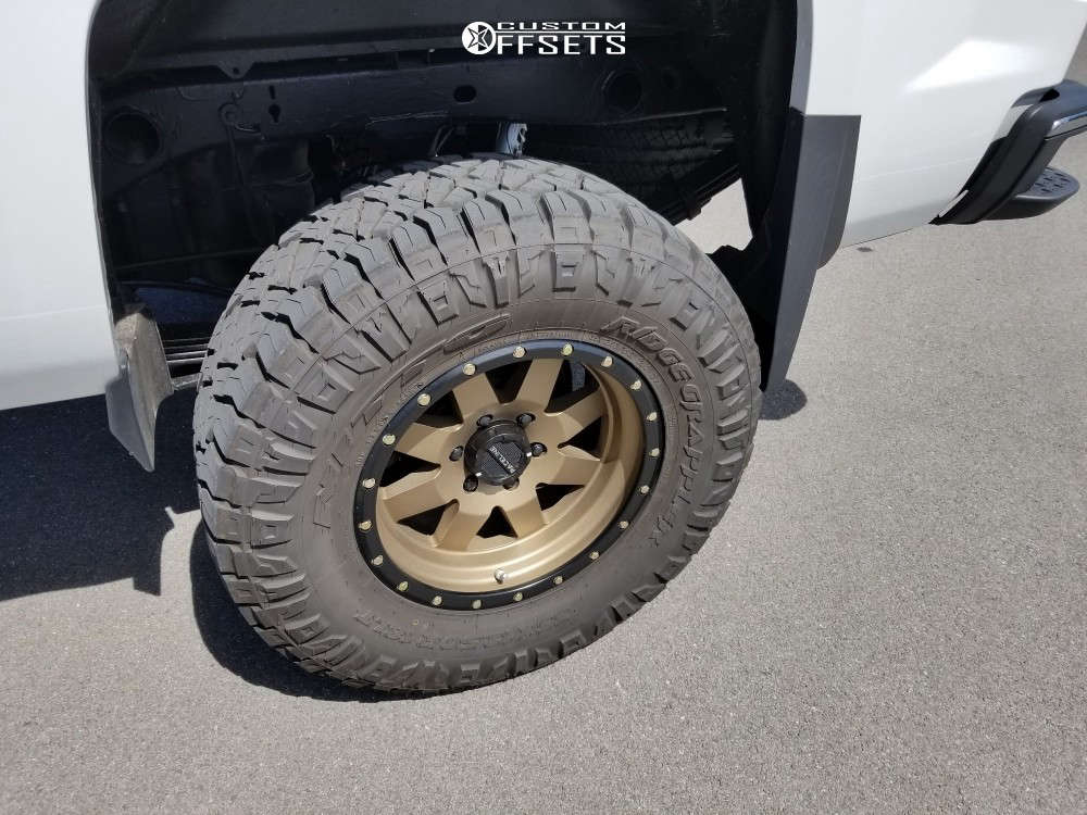 2015 Chevrolet Silverado 1500 with 18x9 -12 Raceline Defender and 35/12 ...