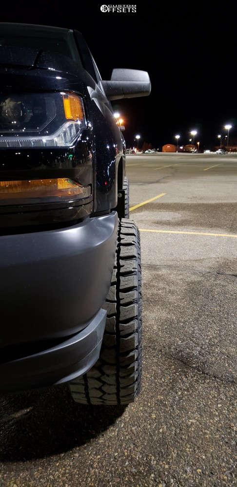 2018 Chevrolet Silverado 1500 with 20x10 -18 Fuel Vortex and 35/12.5R20 ...