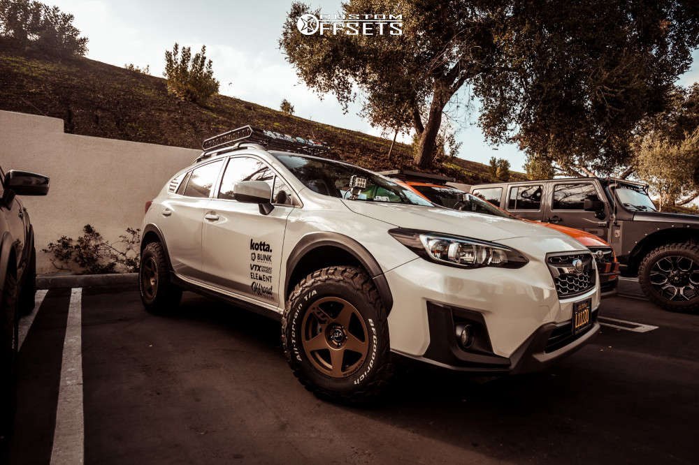2018 Subaru Crosstrek with 15x7 15 VTX Offroad Rally 5 and 235/75R15 ...