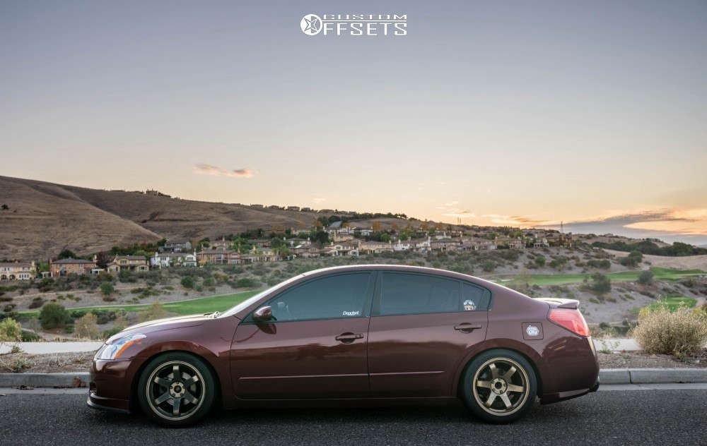 2011 Nissan Altima with 18x9.5 38 Rota Grid and 265/40R18 Hankook ...