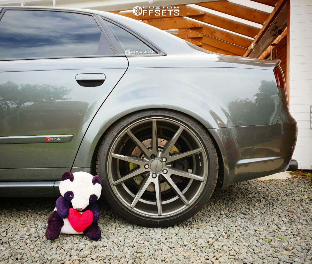 2007 Audi RS4 with 20x10 20 Vossen Vfs1 and 255/35R20 Falken Azenis ...