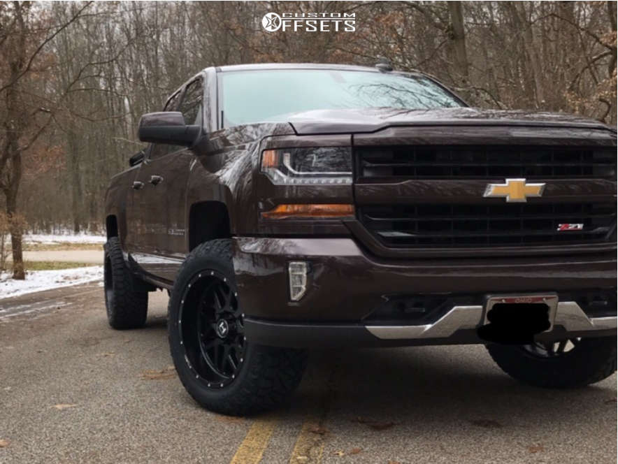 2016 Chevrolet Silverado 1500 with 20x10 -19 Hostile Sprocket and 275 ...