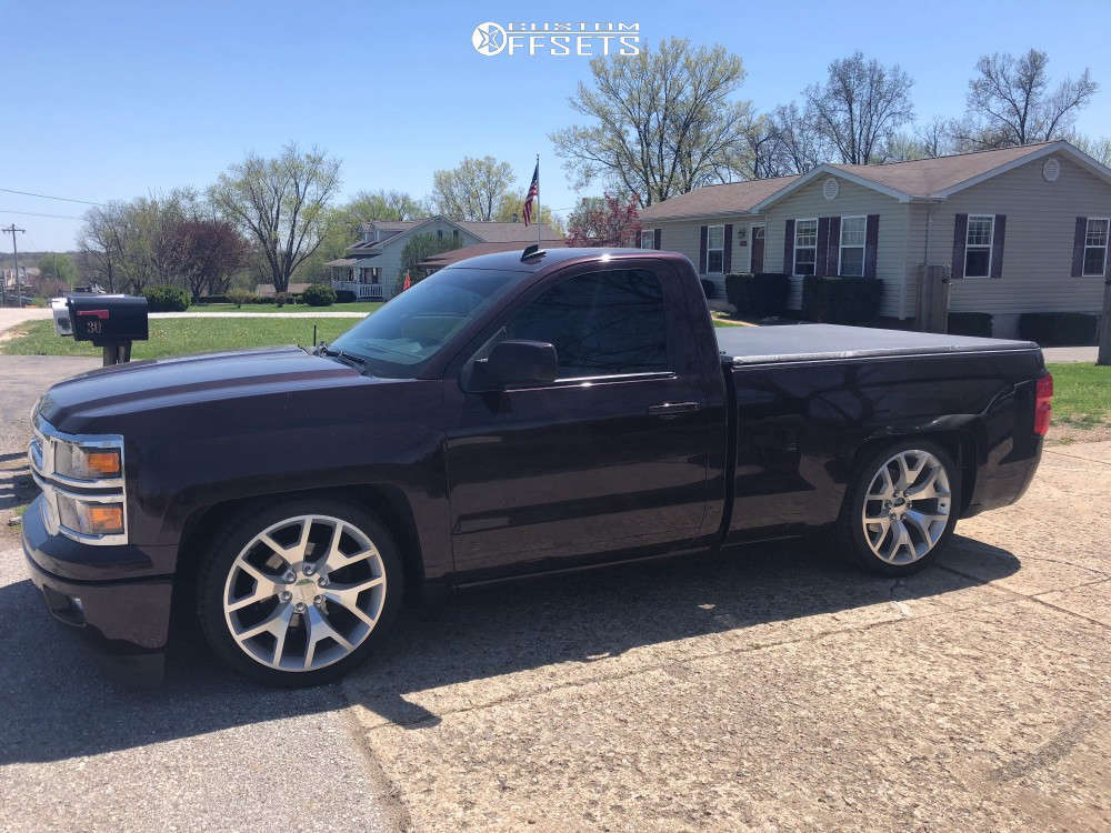 2014 Chevrolet Silverado 1500 with 22x9 28 OE Performance 169 and 285 ...