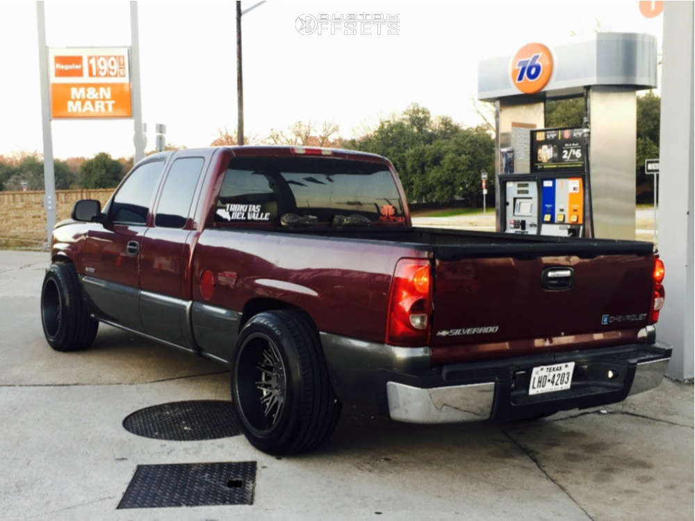 2001 Chevrolet Silverado 1500 with 20x12 -51 Cali Offroad Americana and ...