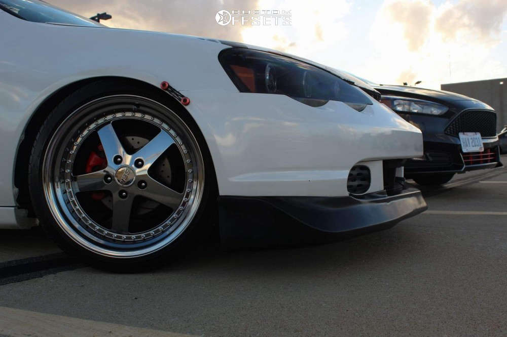2004 Acura RSX with 18x9.5 35 ESR SR04 and 225/25R18 Sumitomo Htr Z and ...