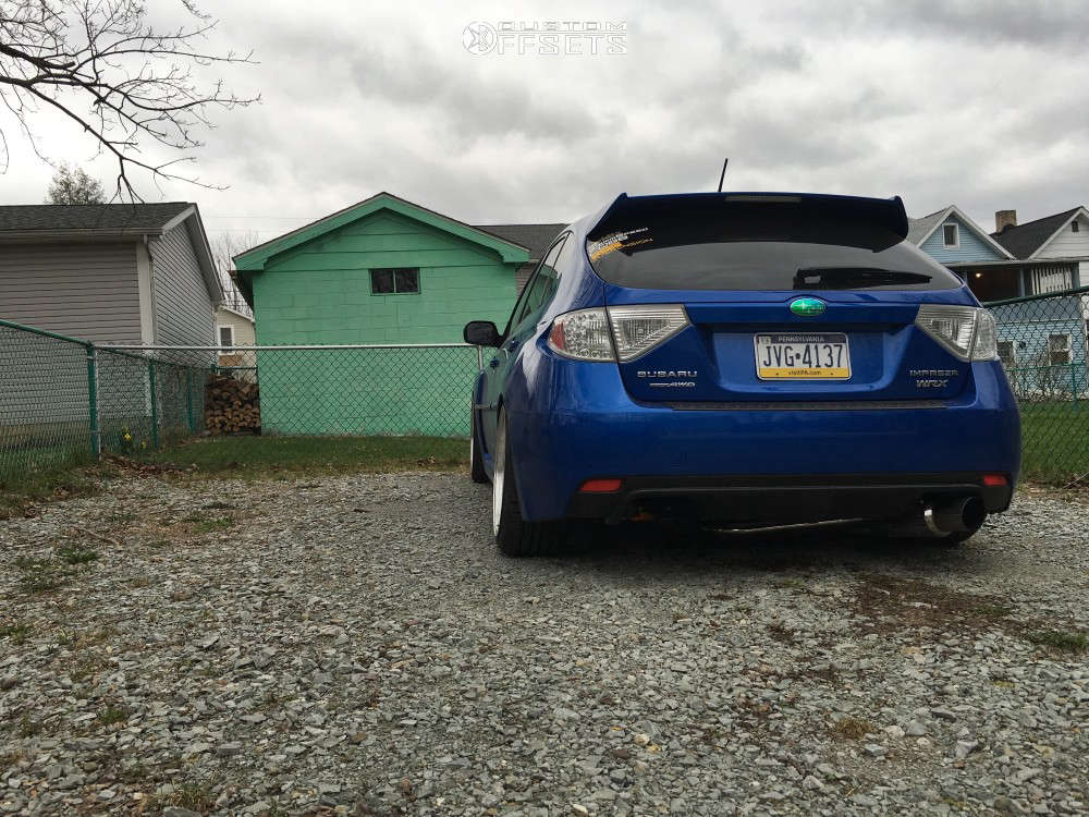 2014 Subaru WRX with 18x9.5 35 Varrstoen Es1 and 225/40R18 Hankook ...