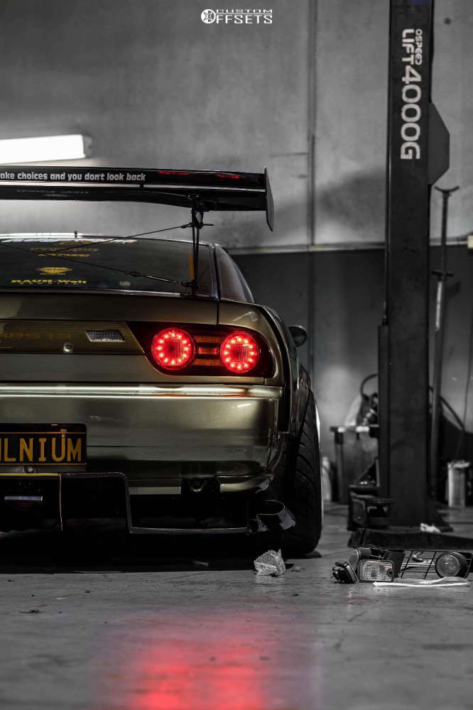 1994 Nissan 240SX with 18x10 -7 SSR Sp5 and 225/40R18 Federal 595 Rs-rr ...
