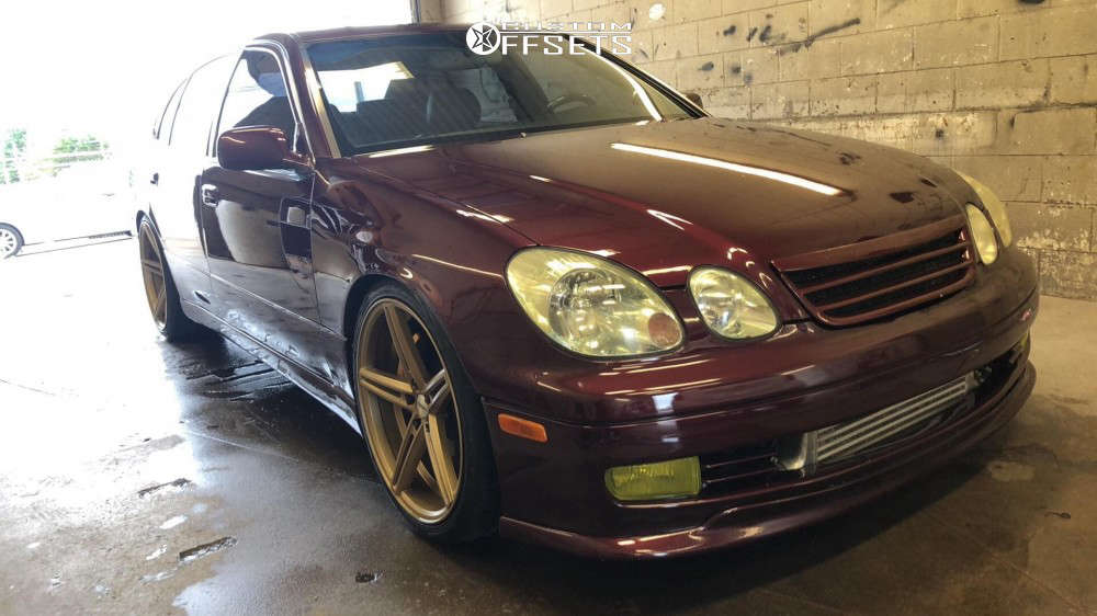 1998 Lexus GS300 with 20x9 38 Vossen Cv5 and 245/35R20 Dunlop Direzza ...