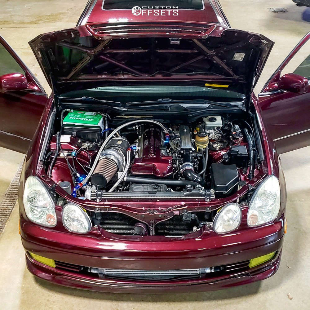 1998 Lexus GS300 with 20x9 38 Vossen Cv5 and 245/35R20 Dunlop Direzza ...