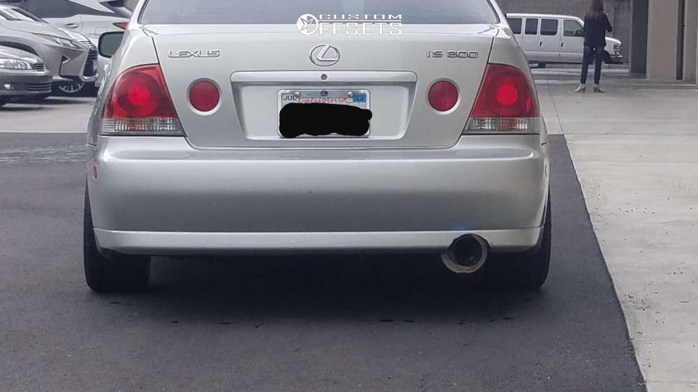 2002 Lexus IS300 with 18x8 35 Konig Oversteer and 215/40R18 Federal ...