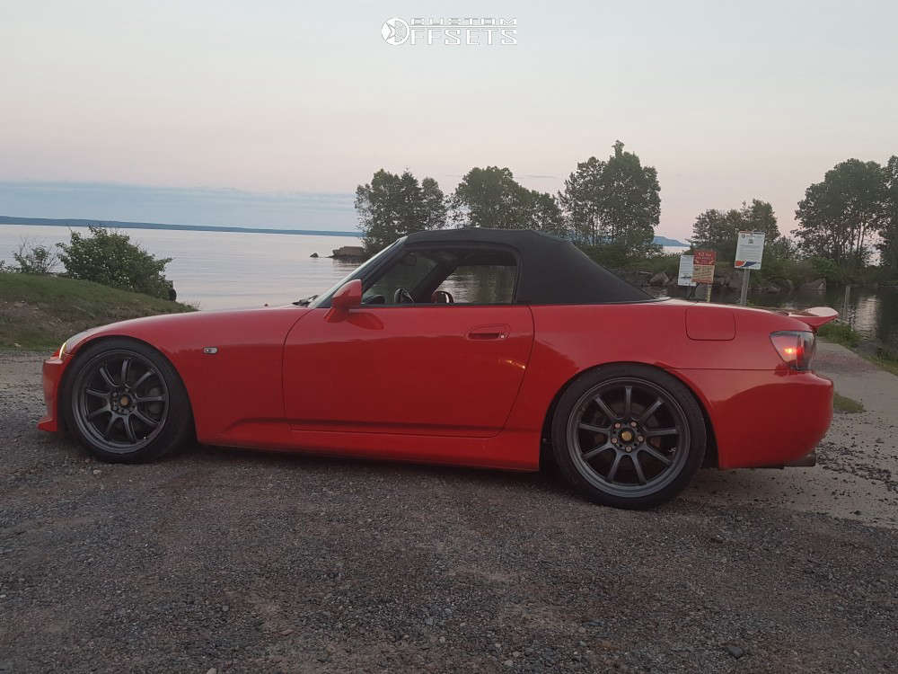 2001 Honda S2000 with 18x8.5 33 Gram Lights 57xtreme and 255/40R18 ...