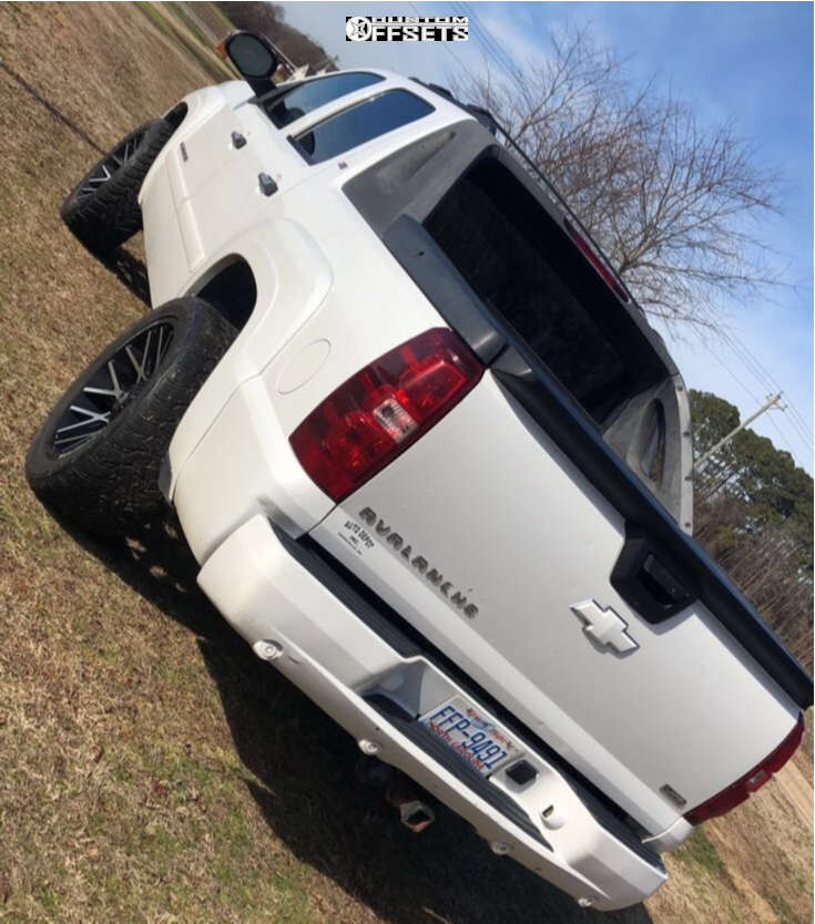 2008 Chevrolet Avalanche with 22x10 -25 Dropstars 654mb and 33/12.5R22 ...