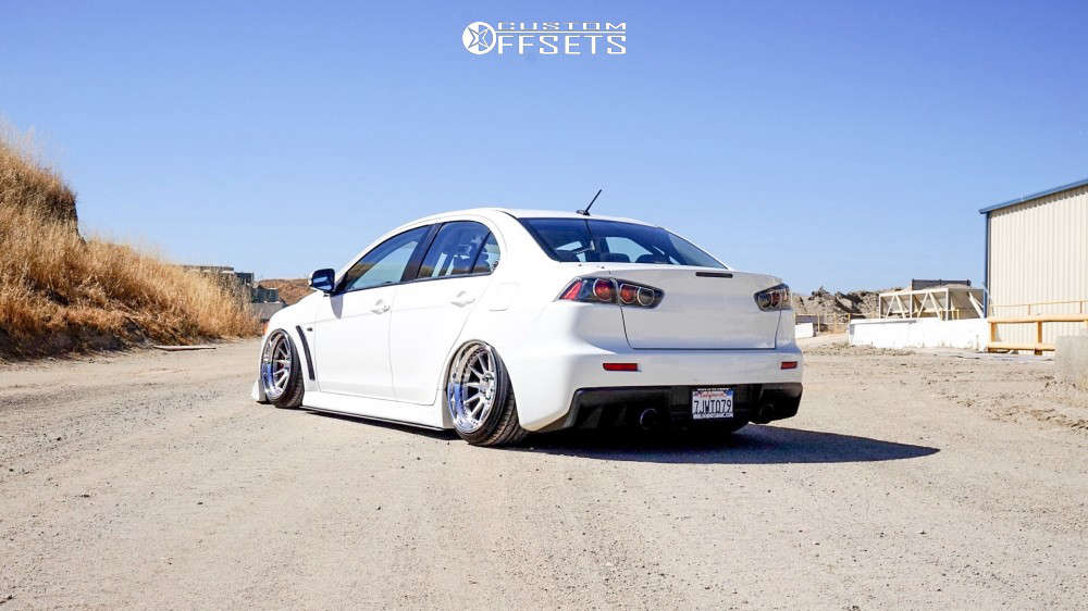 2015 Mitsubishi Lancer with 18x11 -3 Rennen International MV11 and 235 ...