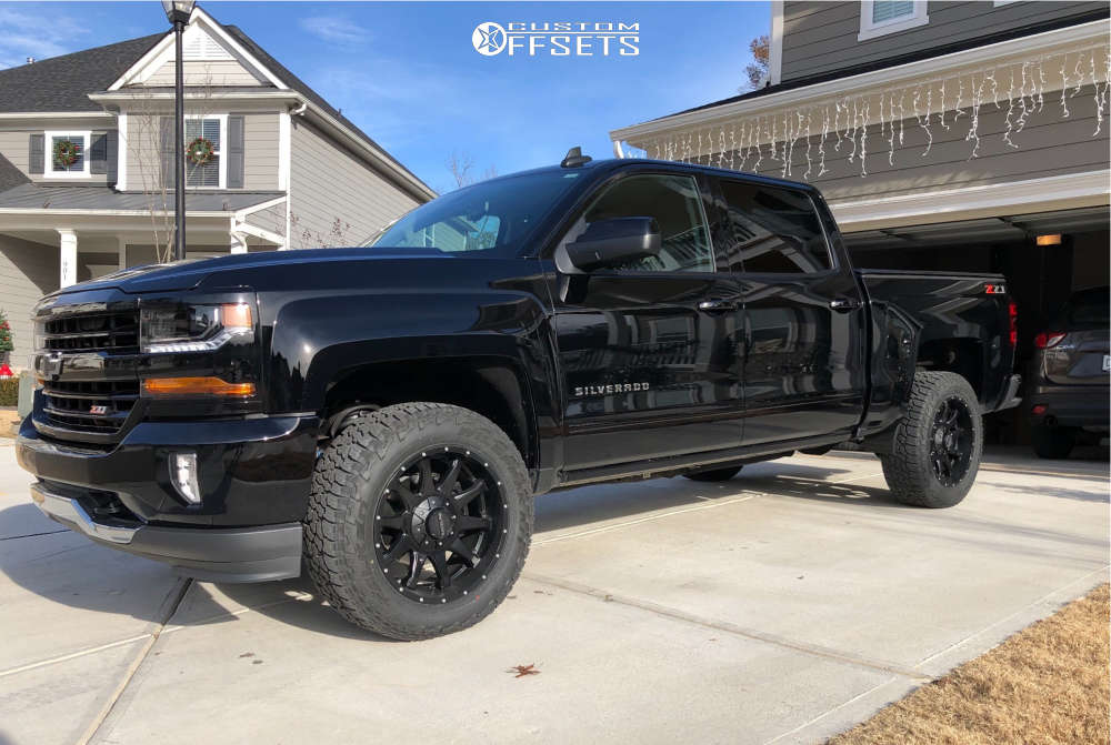 2018 Chevrolet Silverado 1500 with 20x9 0 Raceline Shift and 275/60R20 ...