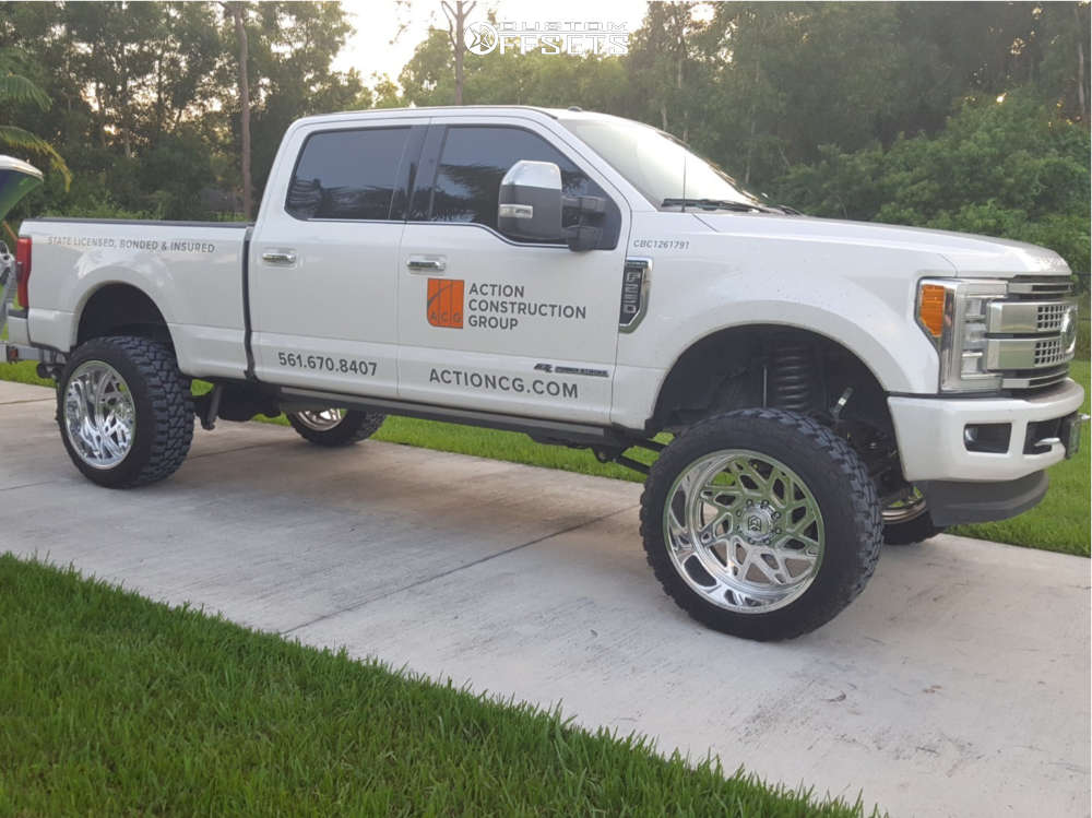 2018 Ford F-250 Super Duty with 24x14 -76 Dropstars Forged F60p1 and 37 ...