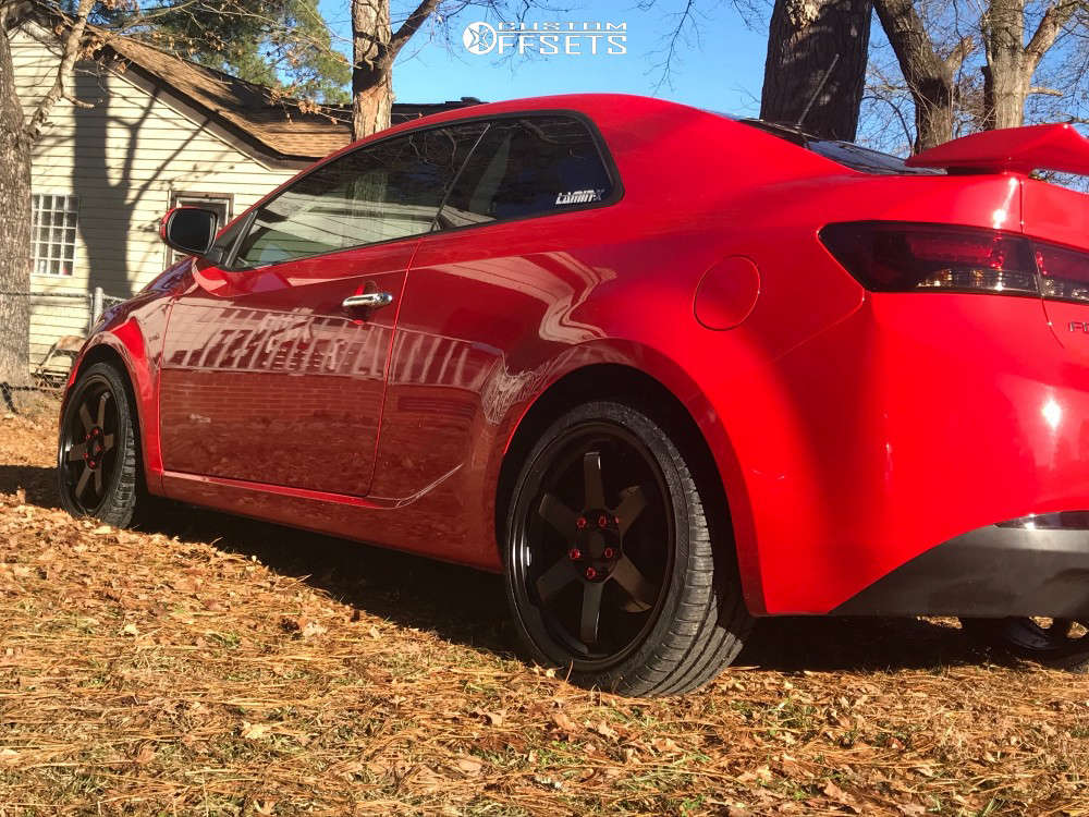 2011 Kia Forte Koup with 18x8 35 AVID1 AV6 and 225/35R18 Nankang NS-25 ...
