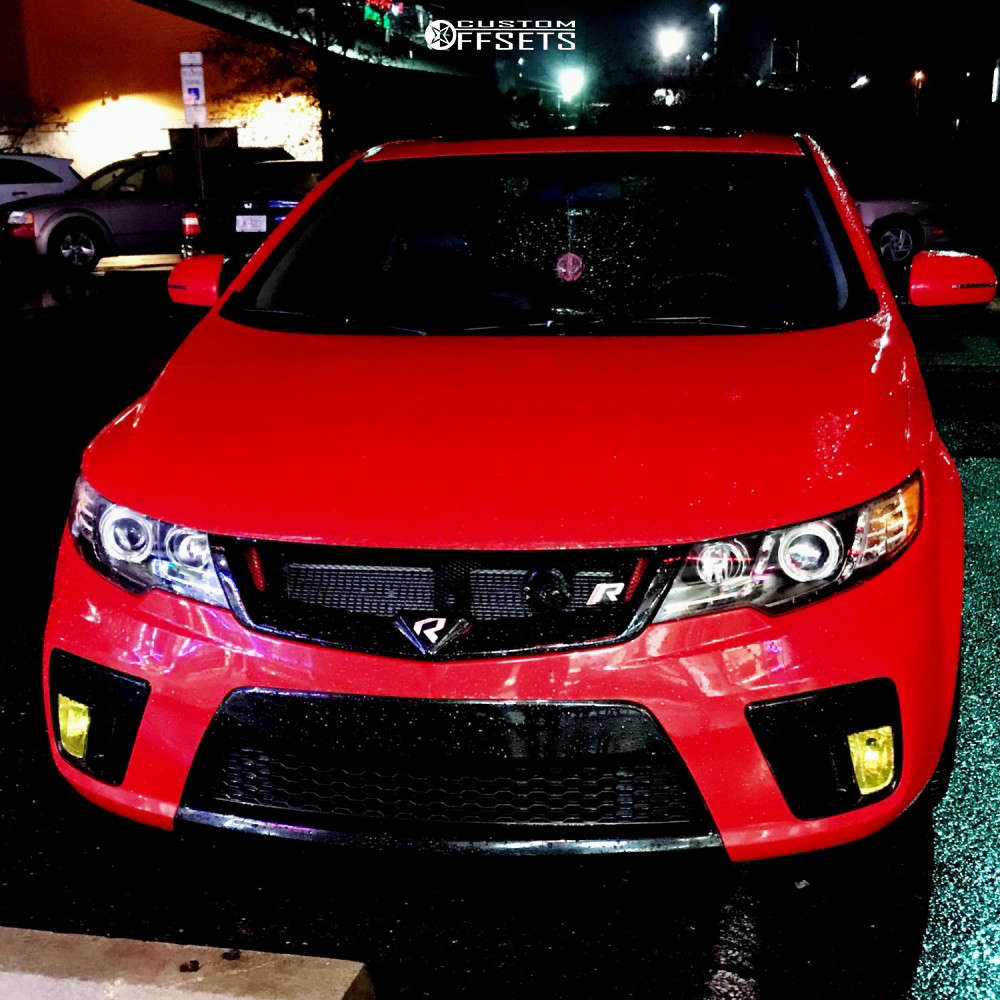 2011 Kia Forte Koup with 18x8 35 AVID1 AV6 and 225/35R18 Nankang NS-25 ...