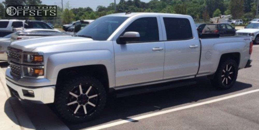 2014 Chevrolet Silverado 1500 with 22x9 20 Tuff T14 and 33/12.5R22 ...