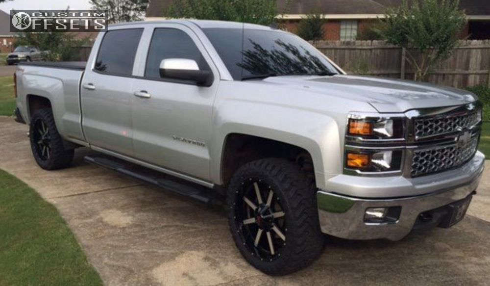 2014 Chevrolet Silverado 1500 with 22x9 20 Tuff T14 and 33/12.5R22 ...