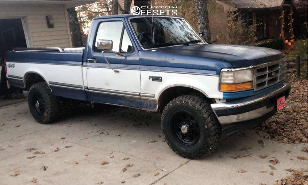 1995 Ford F-250 with 16x8 American Racing Baja and 265/75R16 Delium ...