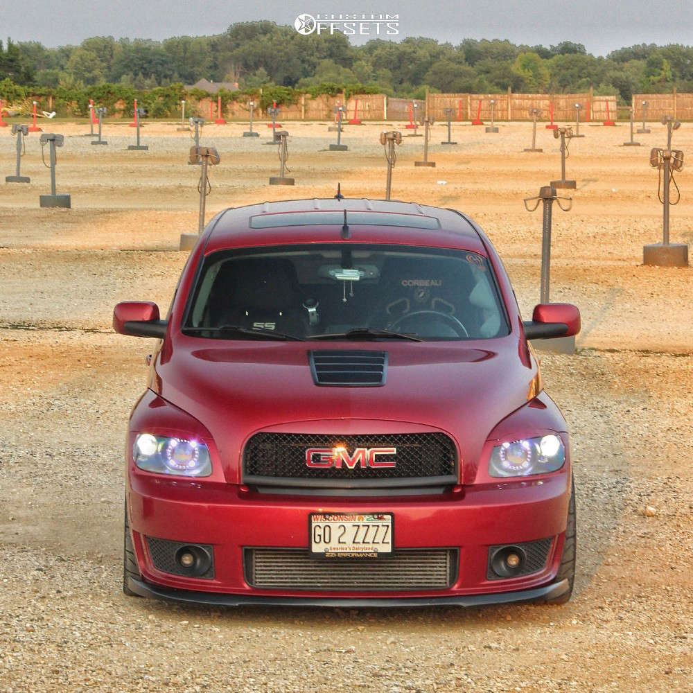 2010 Chevrolet HHR with 18x8 40 Enkei Pf01 and 255/35R18 Bridgestone ...