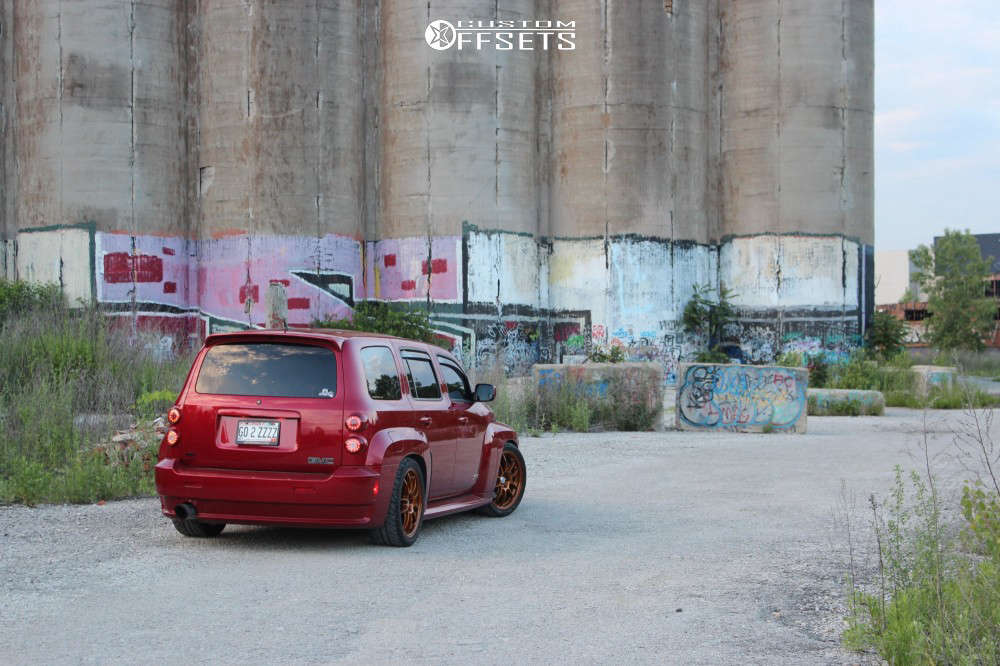 2010 Chevrolet HHR with 18x8 40 Enkei Pf01 and 255/35R18 Bridgestone ...