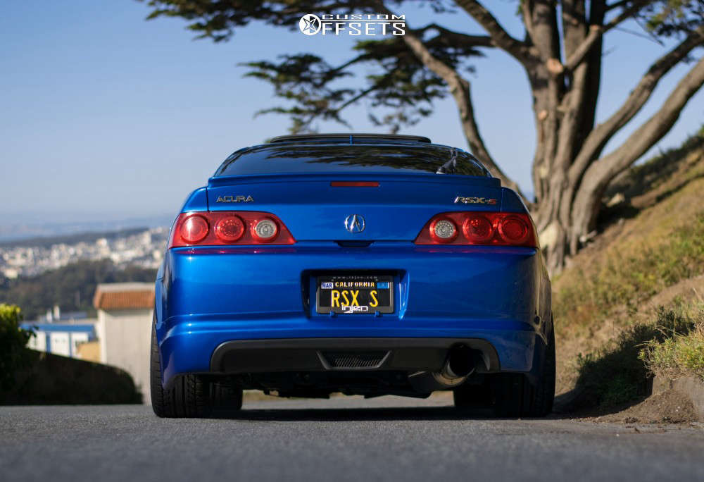 2006 Acura RSX with 17x9 35 Enkei RPF1 and 245/40R17 BFGoodrich G-force ...