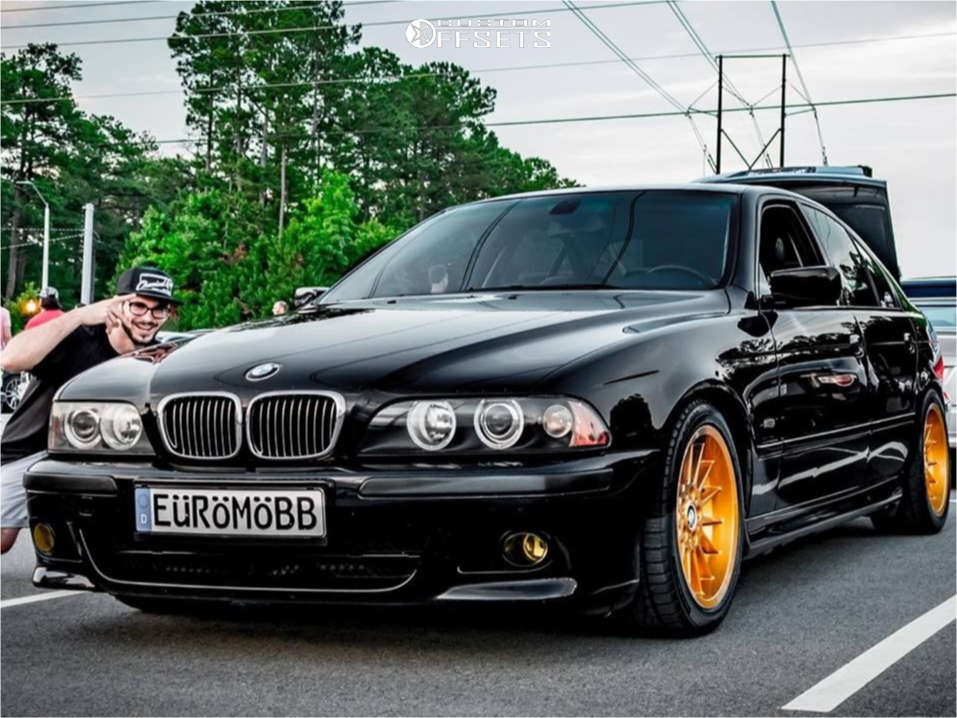 2001 BMW 540i with 17x8.5 22 OEM Wheels 32 and 225/45R17 Continental ...