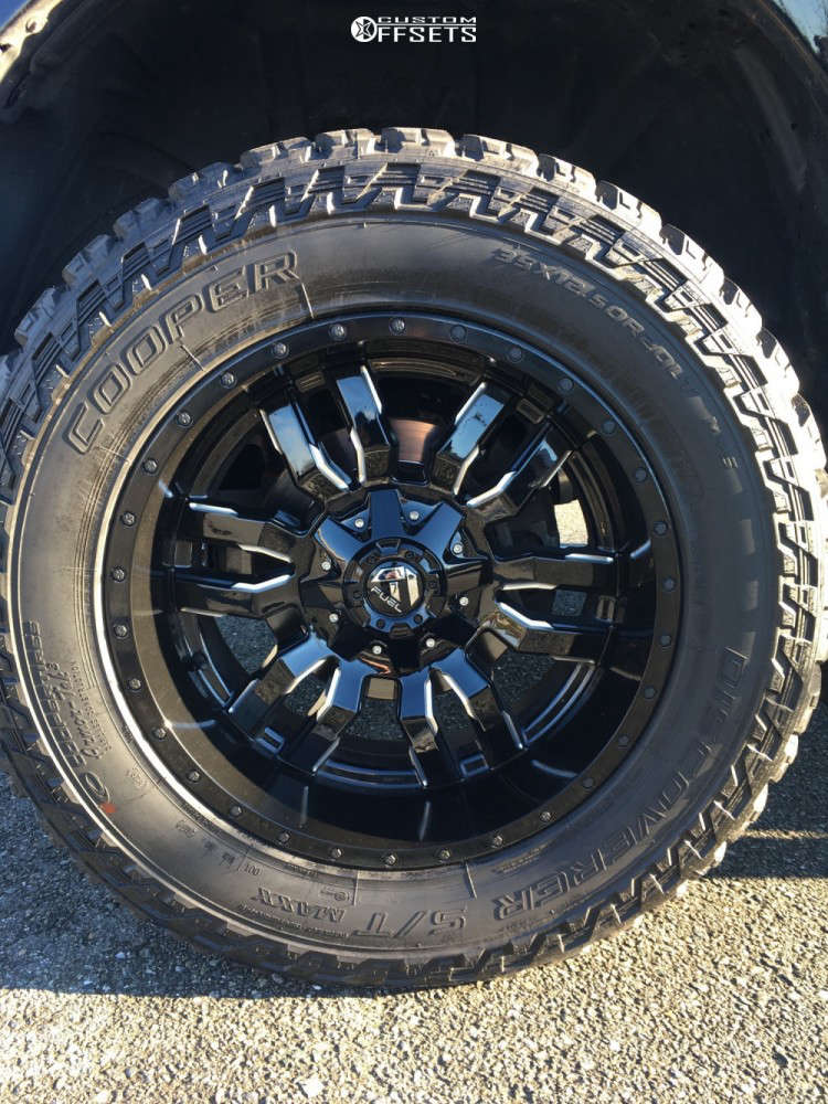 2014 Ram 1500 with 20x10 -18 Fuel Sledge and 35/12.5R20 Cooper ...