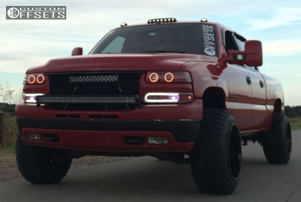 2002 Chevrolet Silverado 2500 HD with 20x14 -76 Fuel Maverick and 33/12 ...