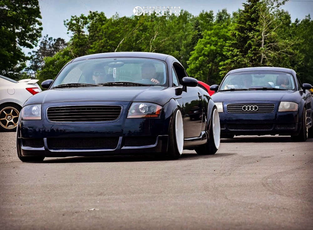 2002 Audi TT Quattro with 18x10 18 Work Xd9 and 225/40R18 Nitto Neo Gen ...